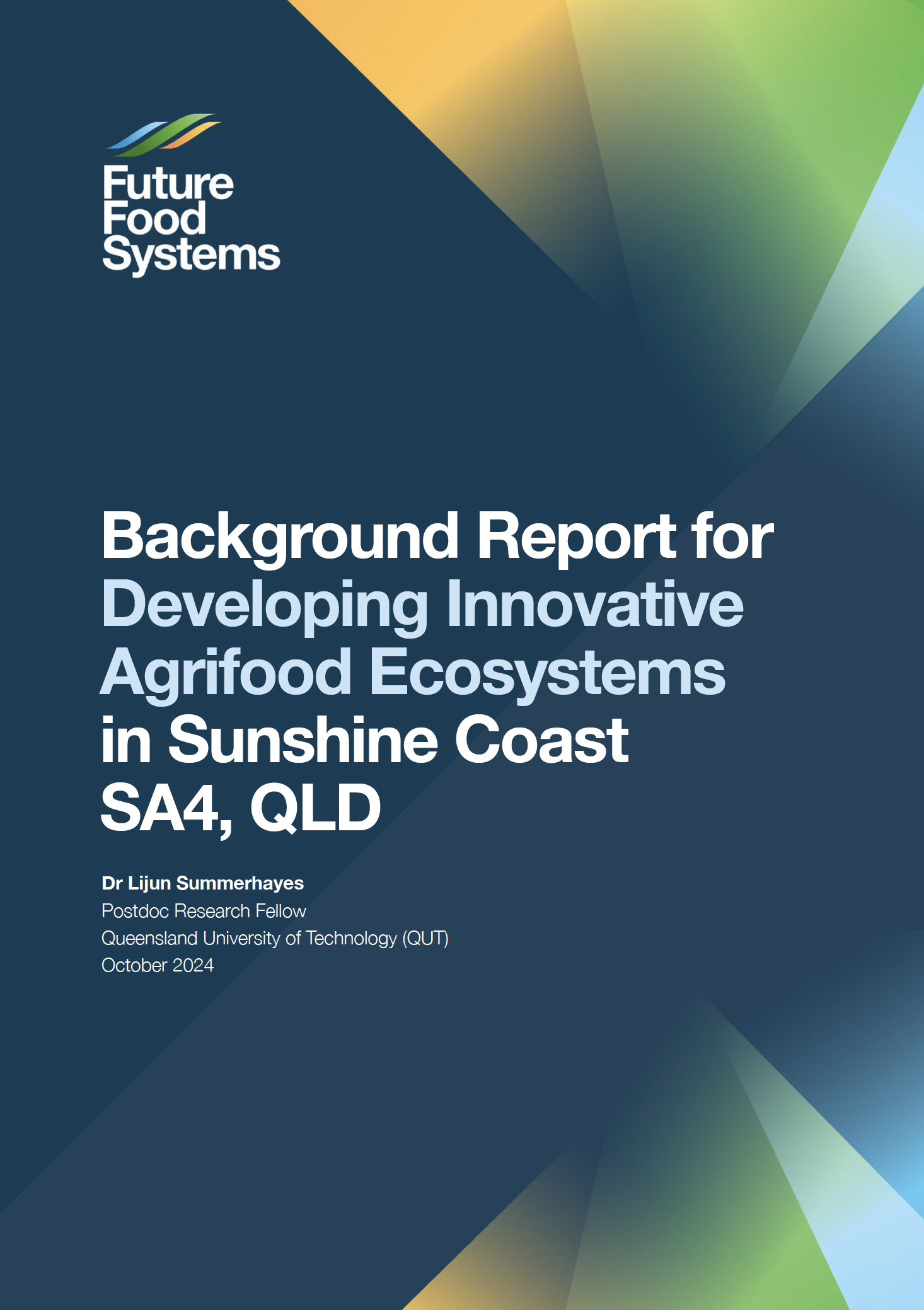 Background Report for Developing Innovative Agrifood Ecosystems in ...